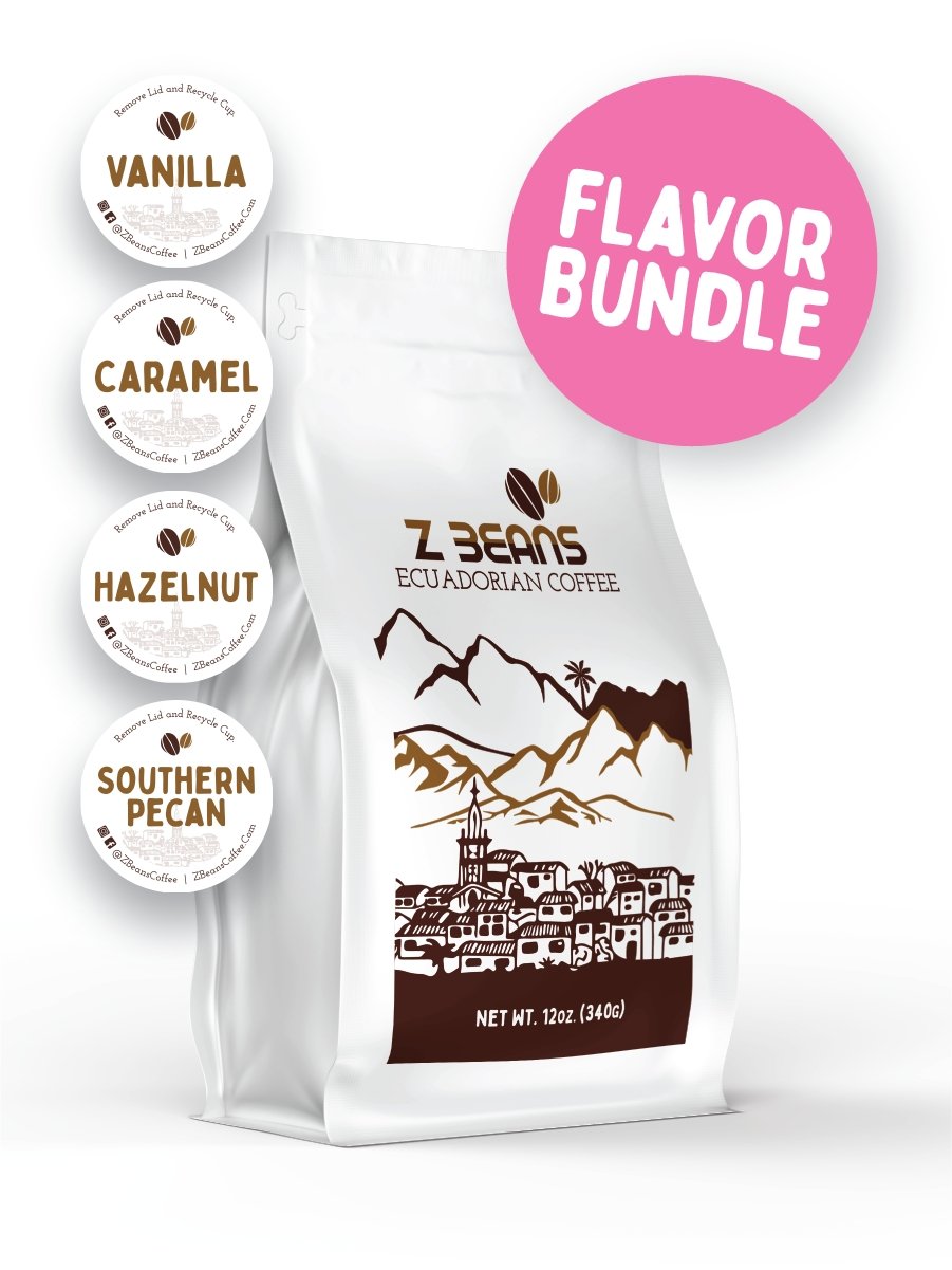 Variety Pack | Vanilla, Caramel, Hazelnut, Pecan | Z Beans Coffee